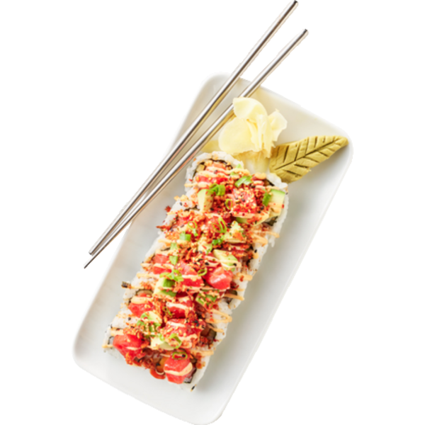 Hissho Sushi Loaded Spicy Tuna Poke Roll Same-Day Delivery or Pickup ...