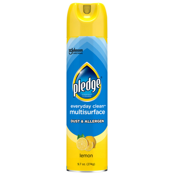 Pledge® Everyday Clean™ Multisurface, Dust & Allergen Aerosol, Lemon ...