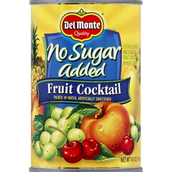 Del Monte No Sugar Added Fruit Cocktail Packed in Water (14.5 oz ...