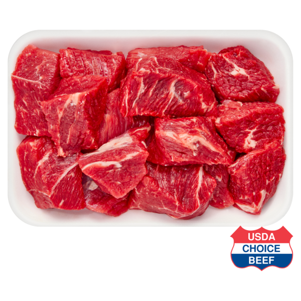 ShopRite USDA Choice Beef Chuck Stew Meat, Average 1 lb Same-Day ...