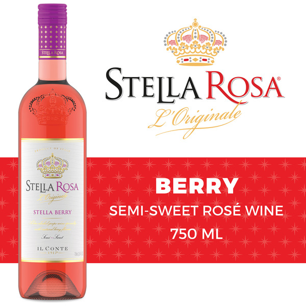 Stella Rosa Berry Semi-Sweet Rose Wine 750 ml Same-Day Delivery or ...
