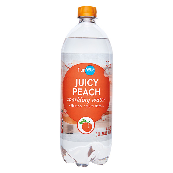 PurAqua Peach Flavored Sparkling Water Same-Day Delivery or Pickup | ALDI