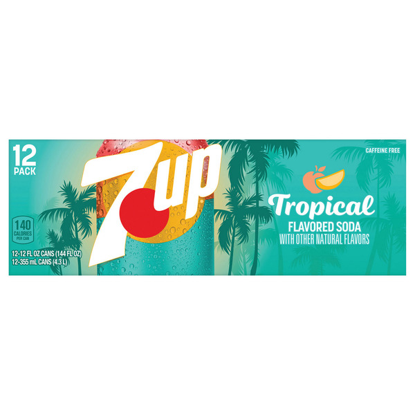 Wegmans 7UP Soda, Tropical Flavored, 12 Pack Same-Day Delivery or ...