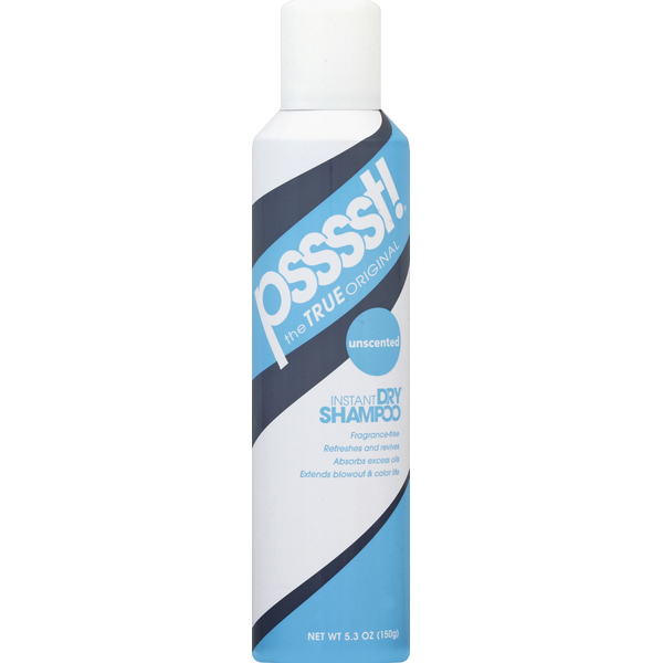 Pssssst! Dry Shampoo, Instant, Unscented (5.3 oz) - Instacart