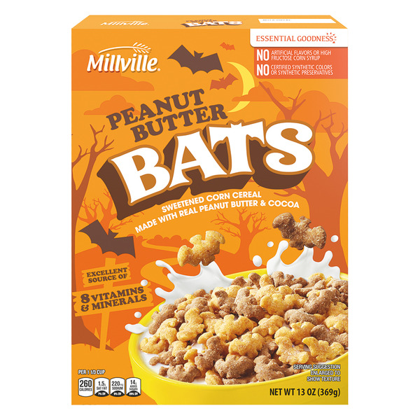 Millville Peanut Butter Bats Cereal Same-Day Delivery or Pickup | ALDI
