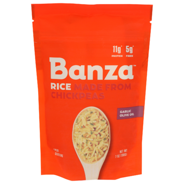 Banza Rice, Made from Chickpeas, Garlic Olive Oil Same-Day Delivery or ...