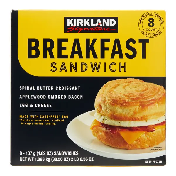 Kirkland Signature Applewood Smoked Bacon Egg & Cheese Spiral Butter ...