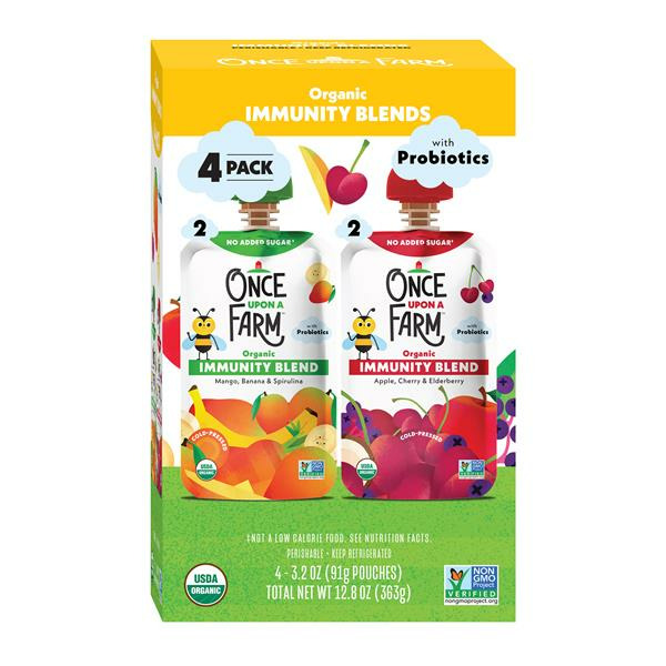 Once Upon a Farm Immunity Blends, Organic, 4 Pack Same-Day Delivery or ...