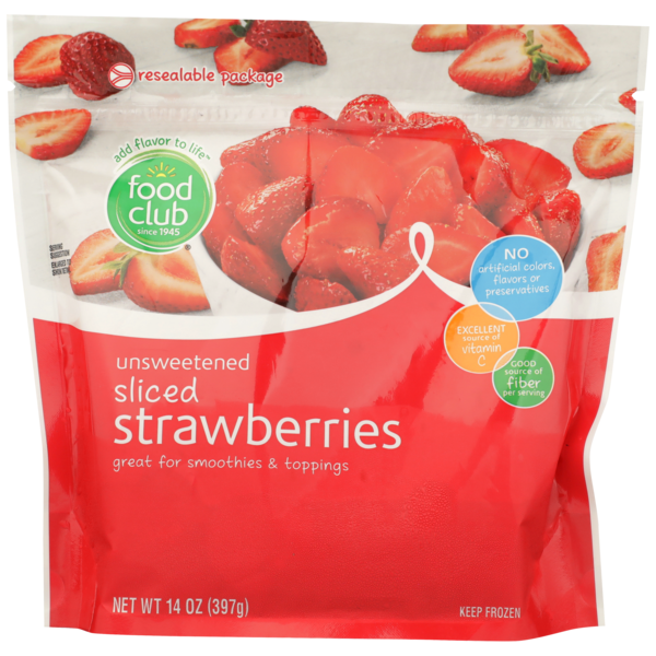 Food Club Unsweetened Sliced Strawberries Same-Day Delivery or Pickup ...