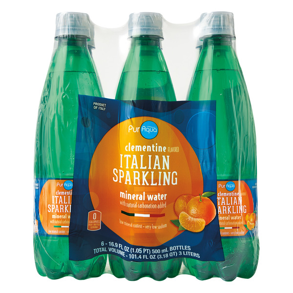 ALDI PurAqua Clementine Italian Sparkling Mineral Water Same-Day Delivery or Pickup | Instacart