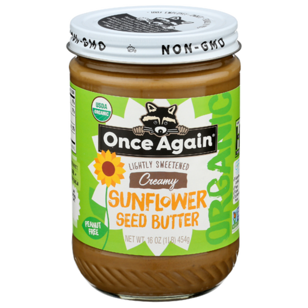 Once Again Nut Butter Lightly Sweetened Creamy Sunflower Seed Butter ...