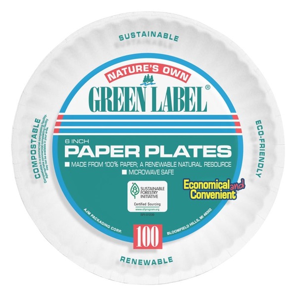 Green Label Paper Plates Same-Day Delivery or Pickup | Woodman's Food ...
