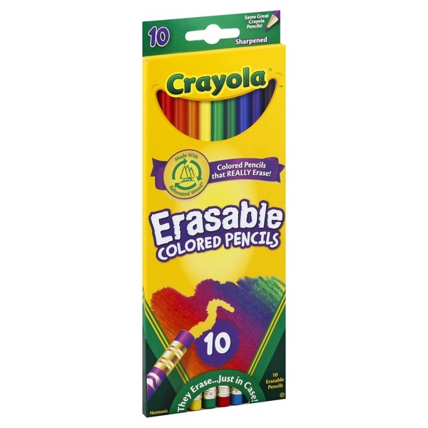 Crayola Erasable Colored Pencils (10 ct) - Instacart