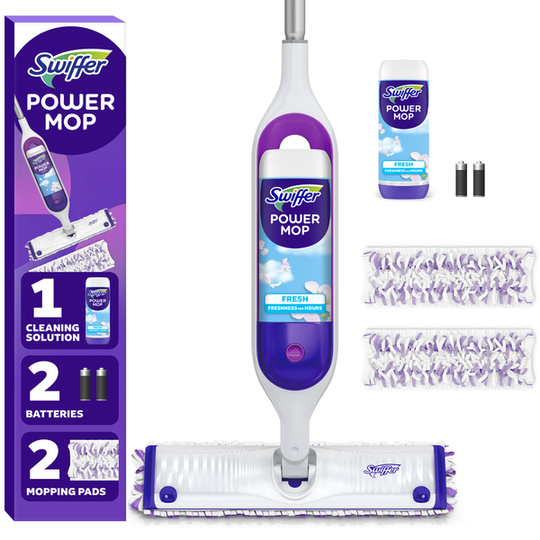Swiffer PowerMop Multi-Surface Kit for Floor Cleaning, Fresh Scent Same ...