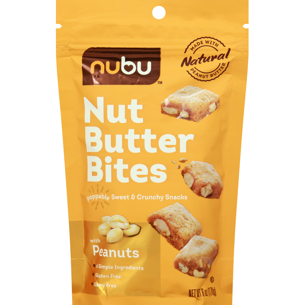 Nubu Nut Butter Bites with Peanuts (6 oz) - Instacart