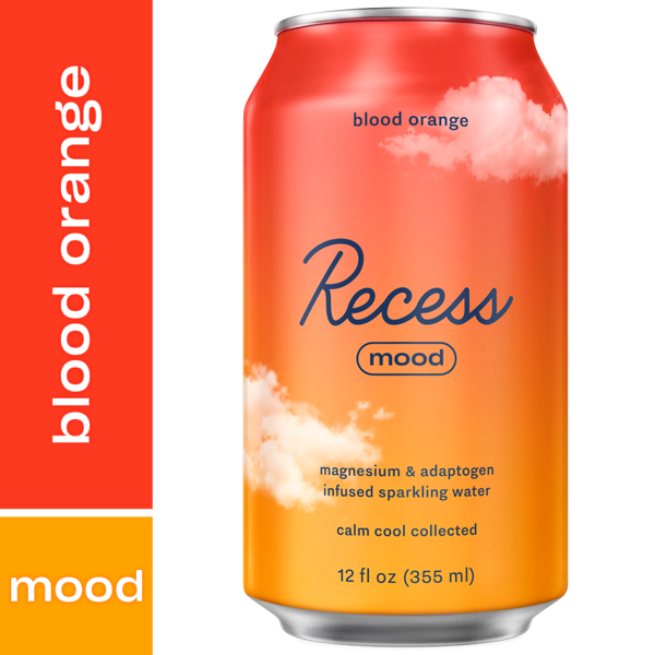 H-E-B Recess Mood Blood Orange, Magnesium & Adaptogen Infused Sparkling ...