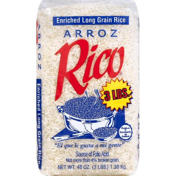 Rico's Rice, Long Grain (48 oz) - Instacart