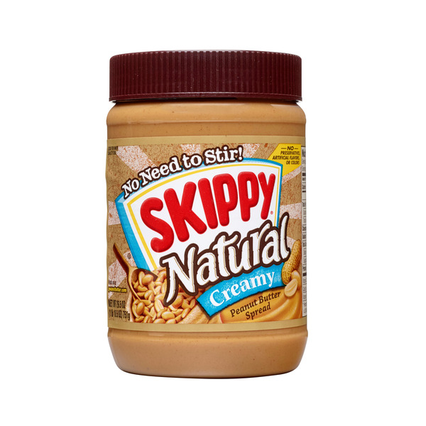 SKIPPY Natural Creamy Peanut Butter Spread, 26.5 OZ Same-Day Delivery ...