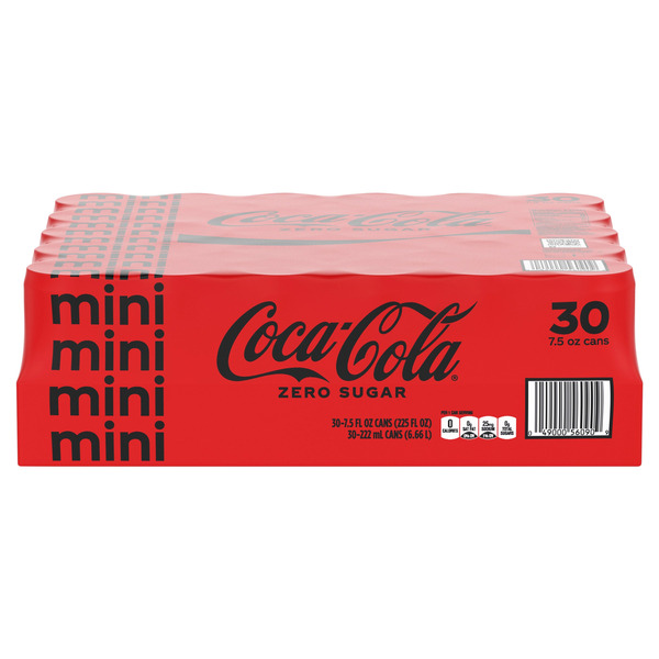 Coca-Cola Zero Sugar Mini Cans, 7.5 fl oz, 30 ct Same-Day Delivery ...