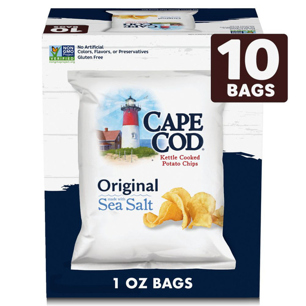 Cape Cod Original Kettle Cooked Potato Chips, Snack Bags Same-Day ...