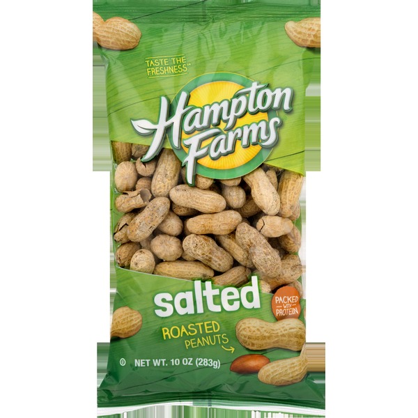 Hampton Farms Roasted Peanuts Salted (10 oz) - Instacart