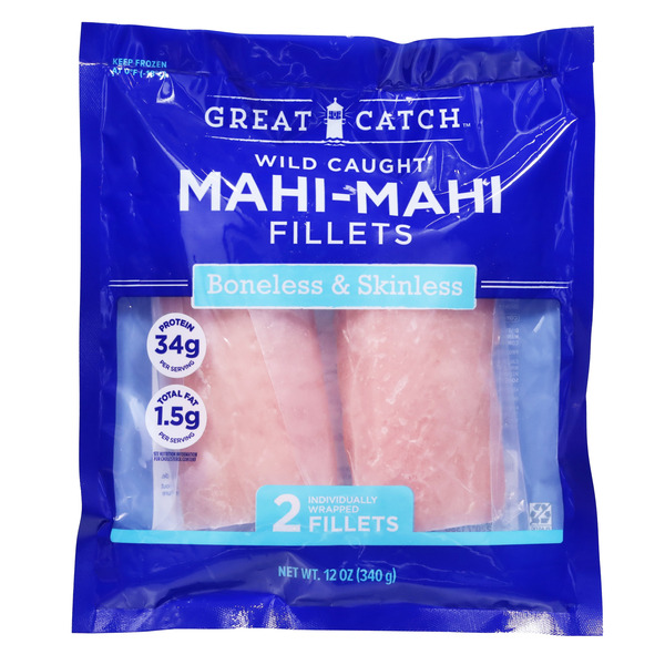 H-E-B Great Catch Wild Caught Boneless & Skinless Mahi-Mahi Fillets ...