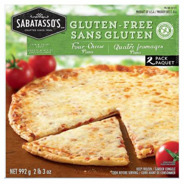 Sabatasso's® Frozen Pizza Gluten-Free Four-Cheese Same-Day Delivery ...