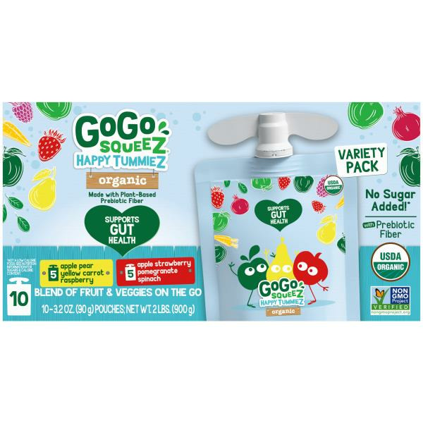 GoGo Squeez Yogurt, Assorted, Organic, Variety Pack Same-Day Delivery ...
