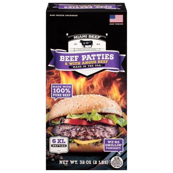 Publix Miami Beef Beef Patties and with Angus Beef, XL Same-Day ...
