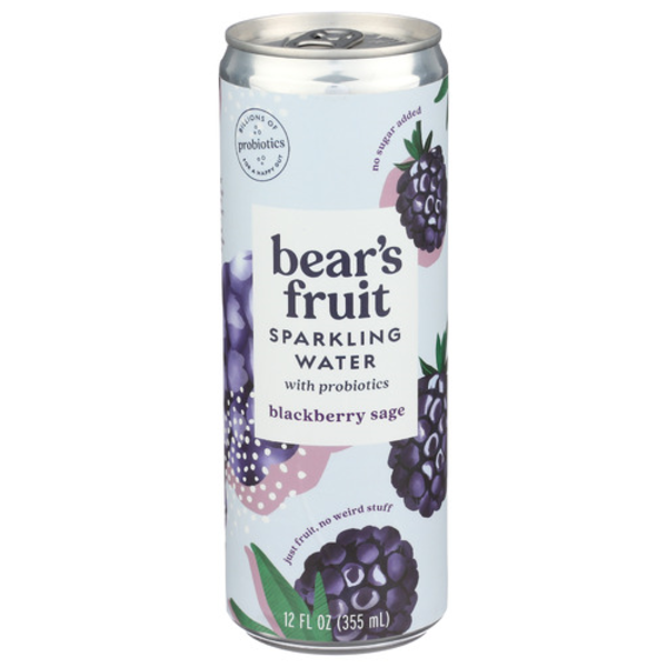 Sprouts Farmers Market Bear's Fruit Blackberry Sage Sparkling Probiotic ...