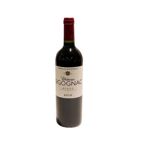 Grand Vin De Bordeaux Chateau Sigognac Medoc 2010 (750 ml) - Instacart