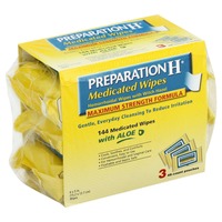 Preparation H Medicated Wipes, Maximum Strength Formula, with Aloe (48 ...