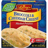 Larry's Broccoli & Cheddar Cheese Mashed Potatoes (10 oz) - Instacart