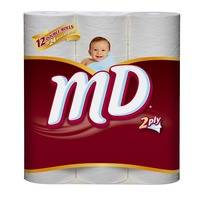 Md Bathroom Tissue, Unscented, Double Rolls, 2-Ply (12 ct) - Instacart