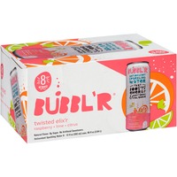 Bubbl'r Raspberry Lime Citrus Twisted Elix'r Antioxidant Sparkling Water (12 fl oz) - Instacart