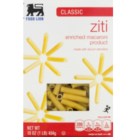 Food Lion Pasta, Ziti, Classic, Box (16 oz) - Instacart